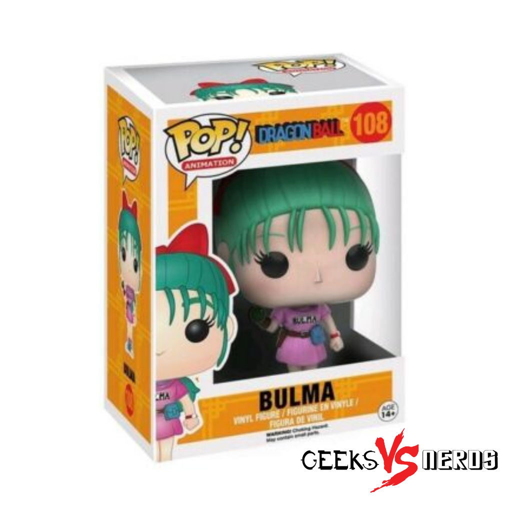 Dragonball – Bulma Pop! Vinyl #108 – www.geeksvsnerds.com.au
