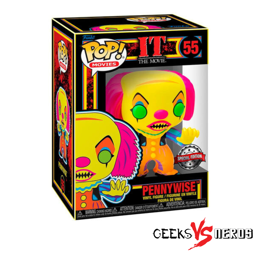 It (1990) – Pennywise Black Light US Exclusive Pop! Vinyl #55 – www ...