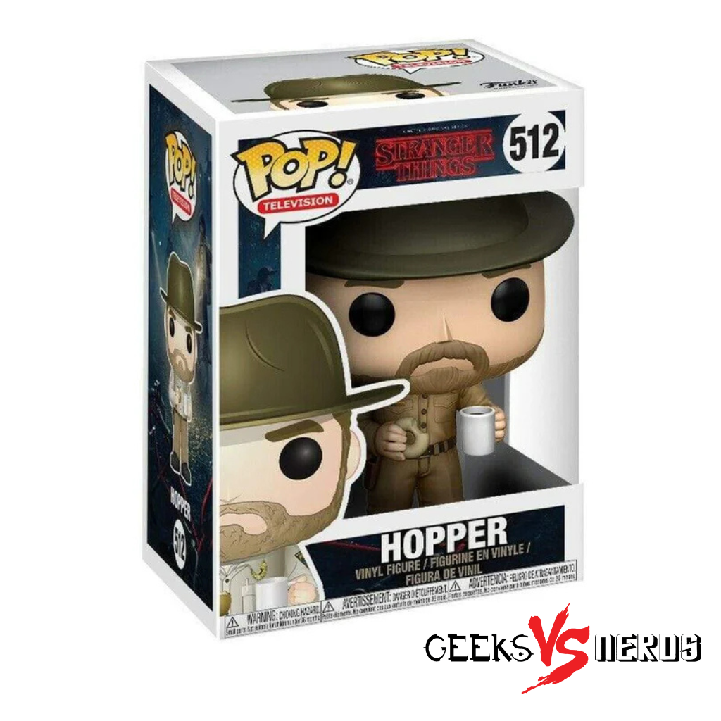 Stranger Things – Hopper Pop! Vinyl #512 – www.geeksvsnerds.com.au