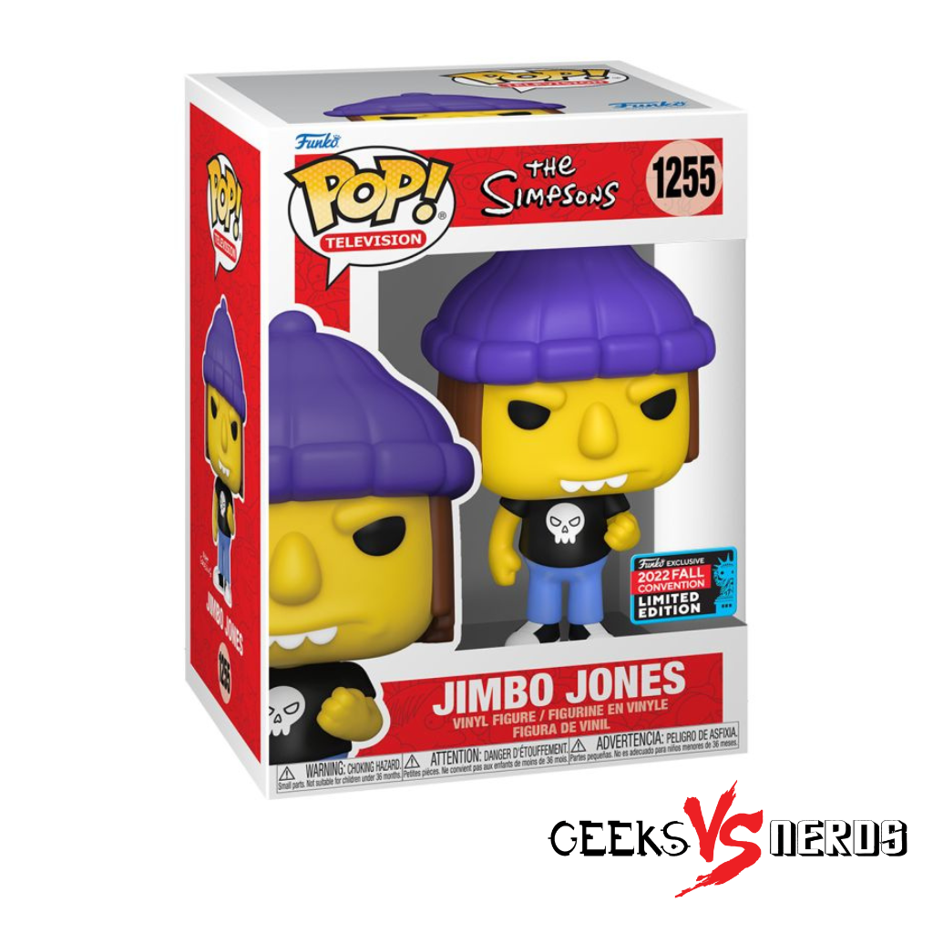 The Simpsons – Jimbo Jones NYCC 2022 US Exclusive Pop! Vinyl #1255 ...