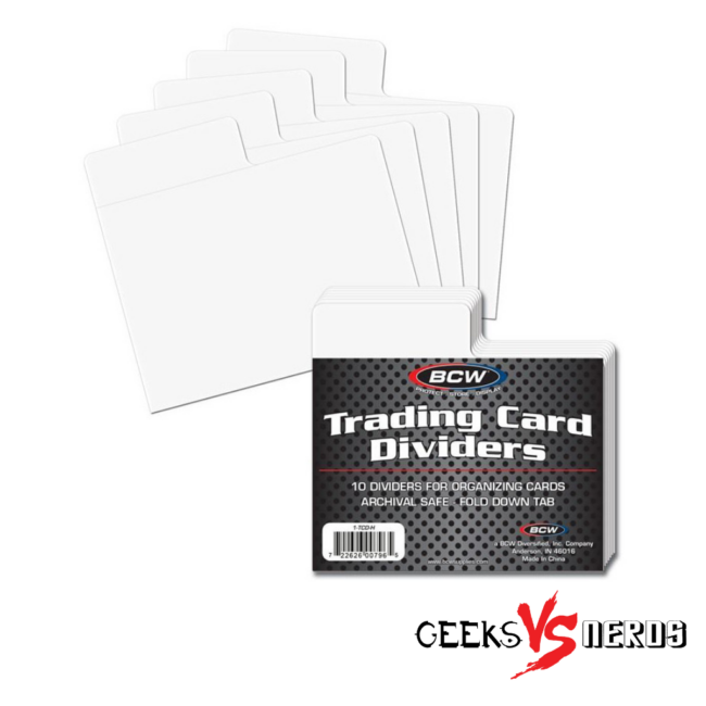 BCW Trading Card Dividers Horizontal (10 Dividers Per Pack) – www ...