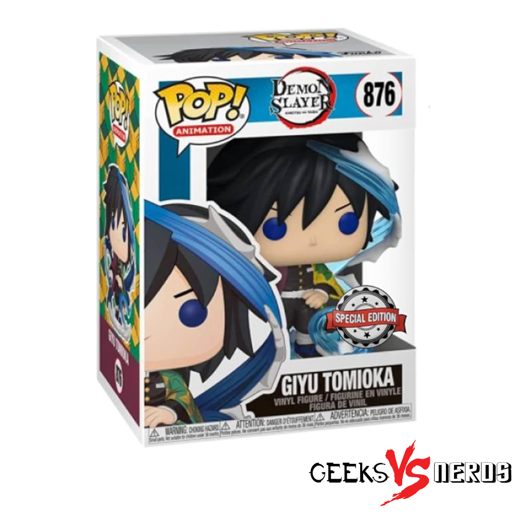 Demon Slayer – Giyu Tomioka Pop! Vinyl #876 – www.geeksvsnerds.com.au