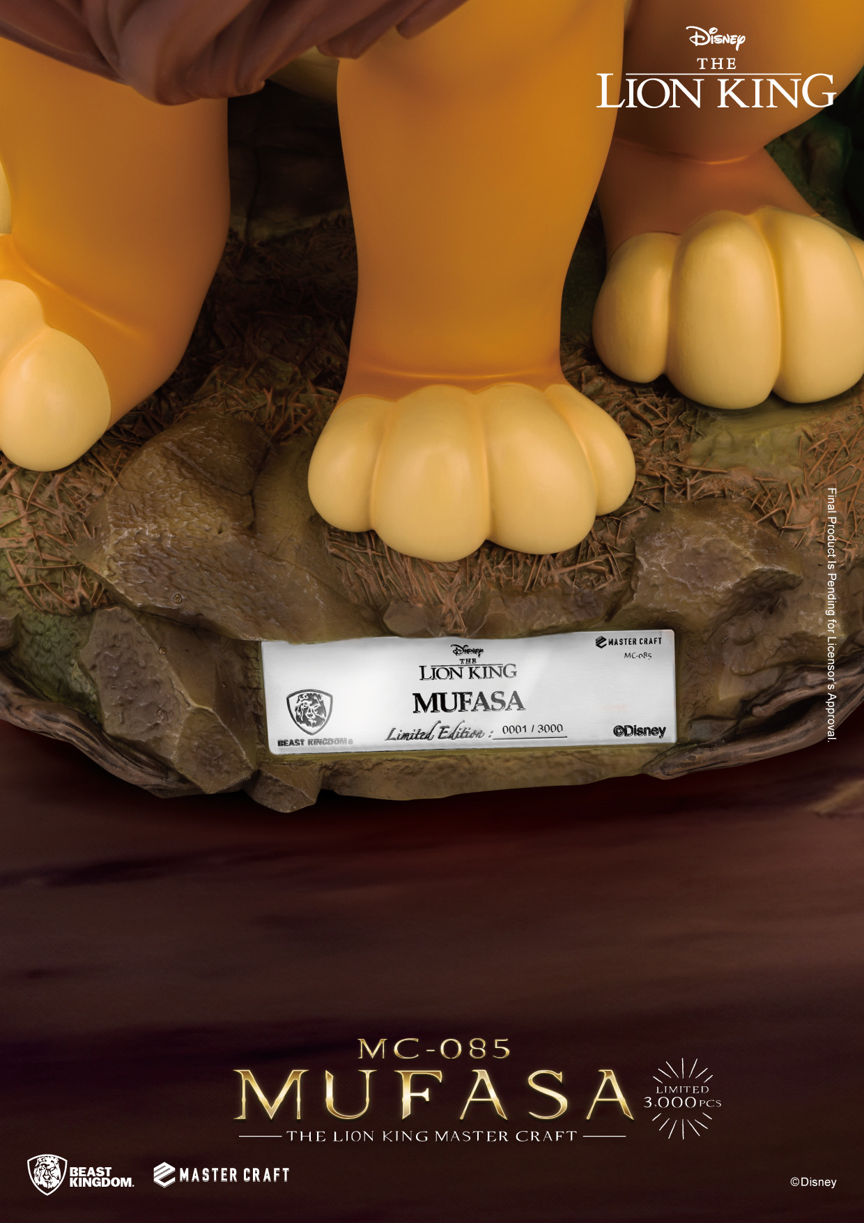 The Lion King – Mufasa Master Craft Statue – www.geeksvsnerds.com.au