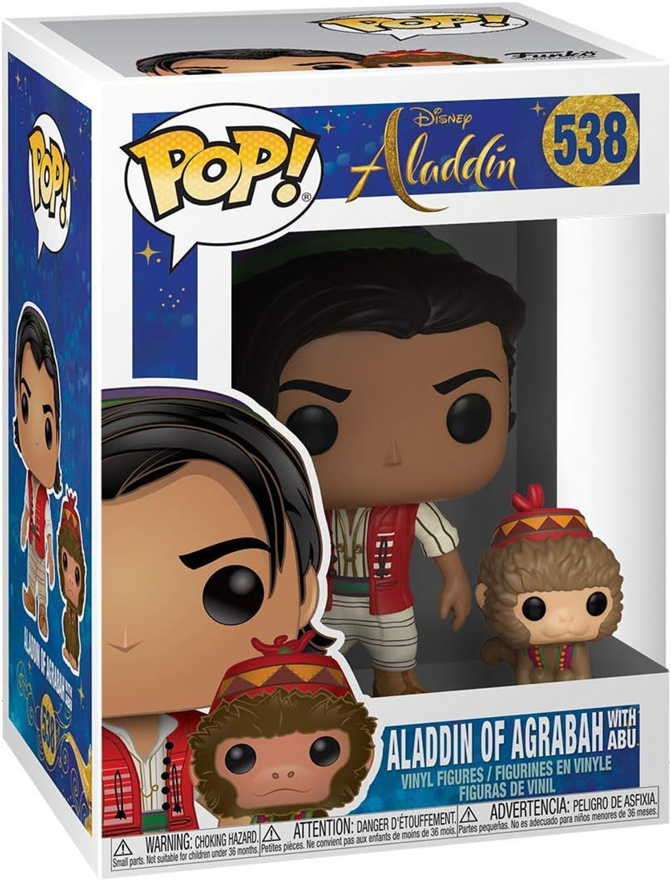 Disney: Aladdin (2019) – Aladdin of Agrabah (with Abu) Pop! Vinyl #538 ...