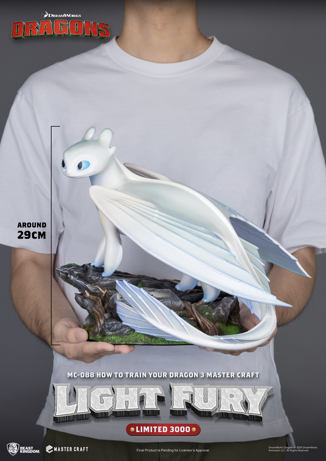 How to Train Your Dragon 3: Light Fury Master Craft Statue – www ...