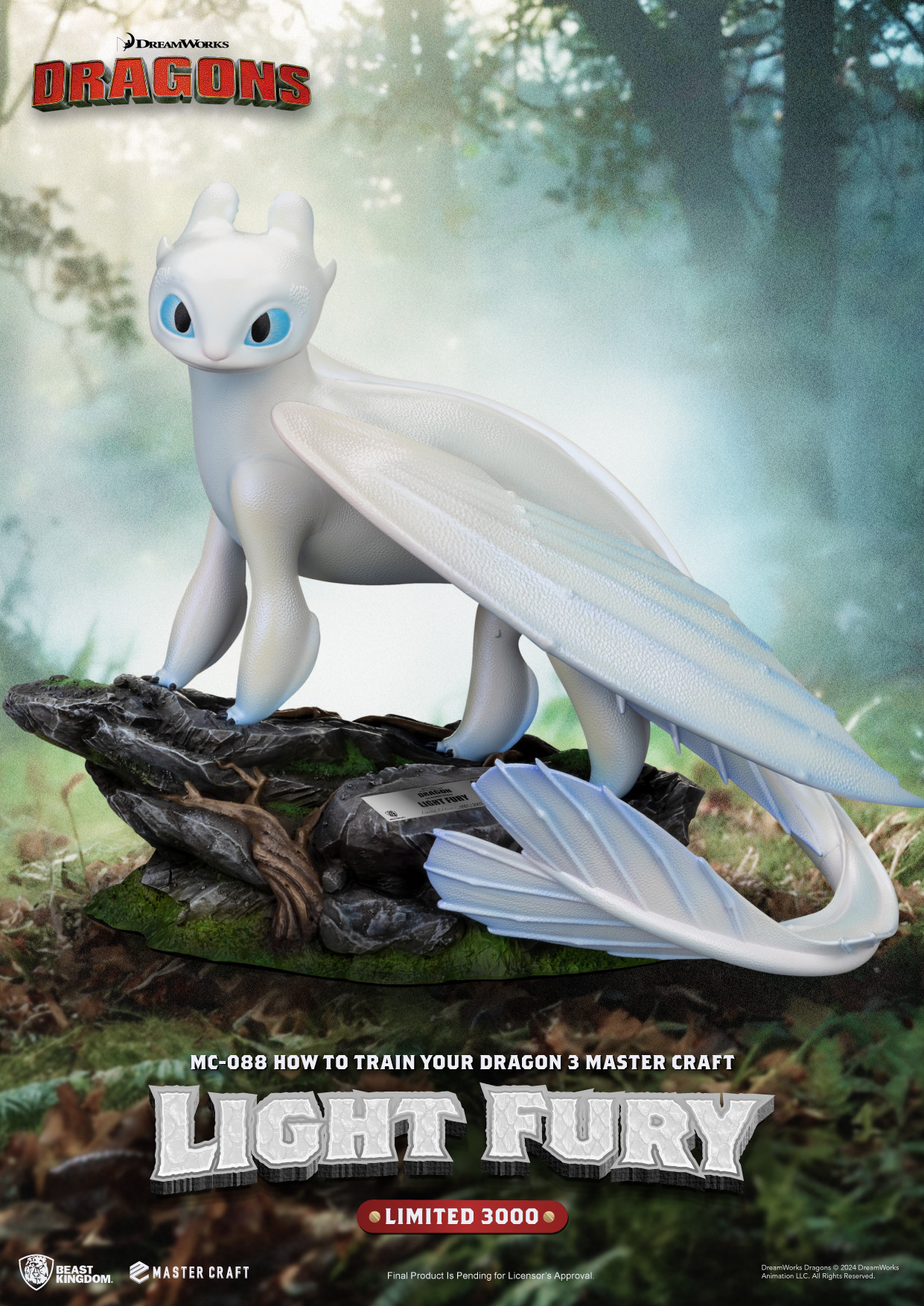 How to Train Your Dragon 3: Light Fury Master Craft Statue – www ...
